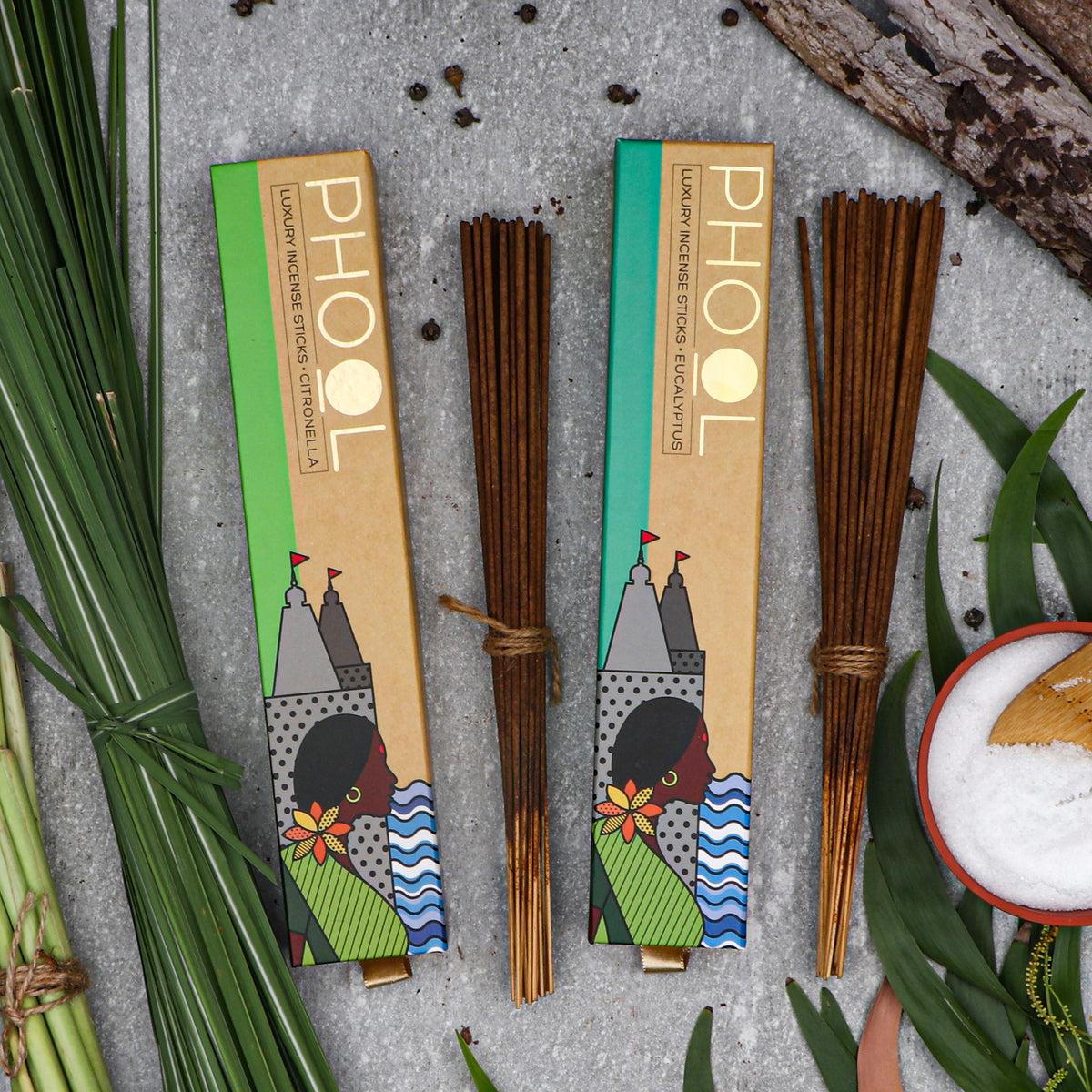 Phool Mosquito Repellent Pack - Natural Incense Sticks (Citronella ...
